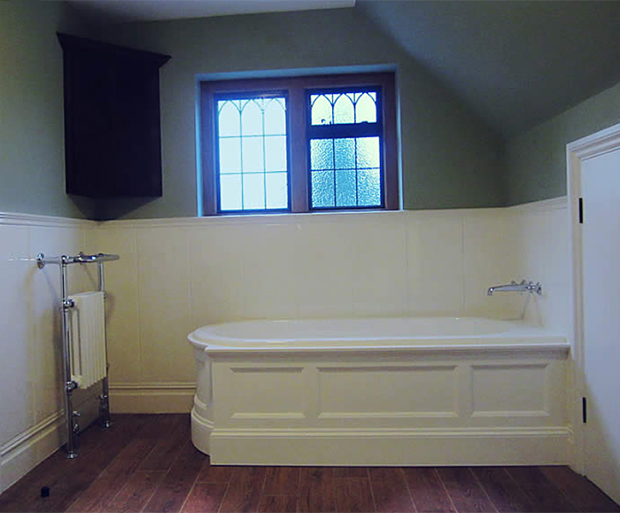 Regency panelled bath | Design & Form | ESI Interior Design