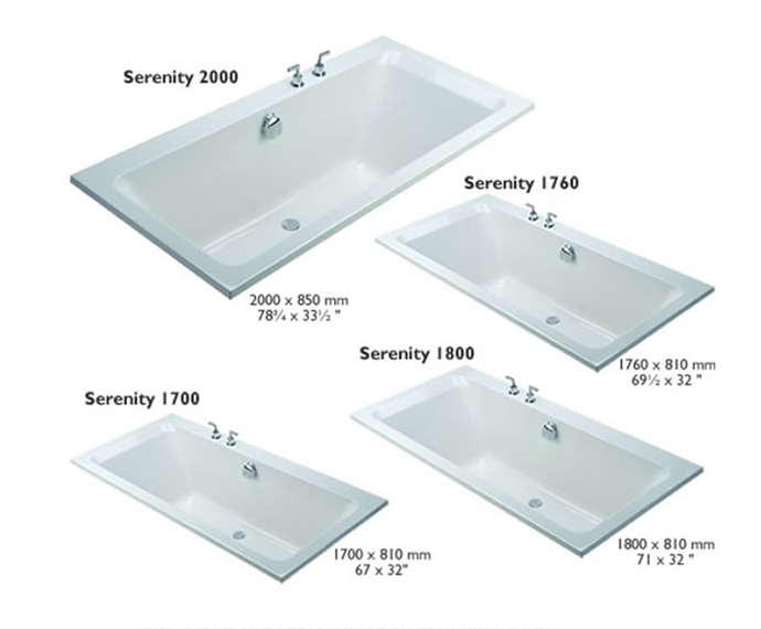 Serenity double-ended rectangular bath | Design & Form | ESI Interior ...