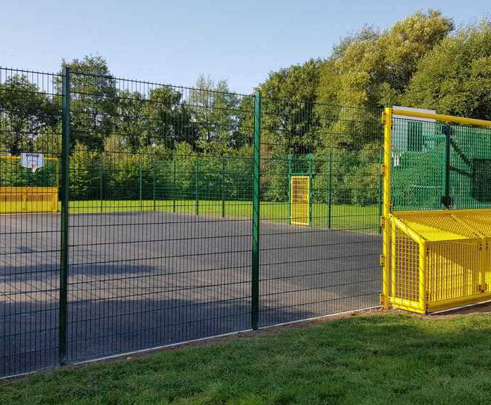 Steel MUGA goals and fencing | AMV Playground Solutions | ESI External ...