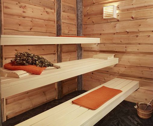Kelo Finnish pine sauna | Drom UK | ESI Interior Design