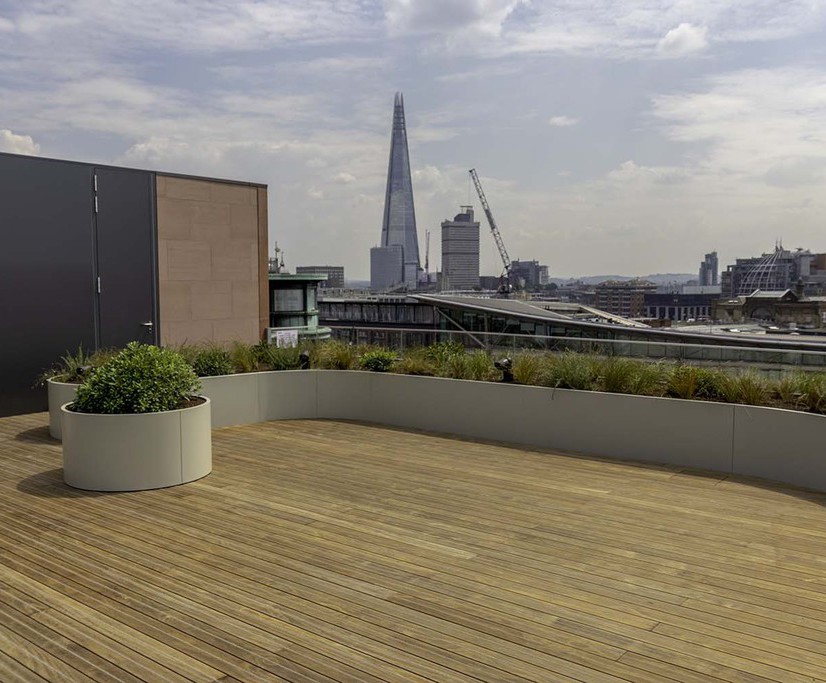 Adjustable pedestal system for corporate roof terrace | Buzon UK | ESI ...