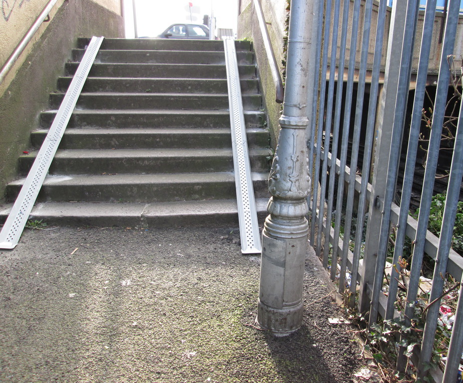 Cycle wheeling ramps for stairways | Cycle-Works | ESI External Works