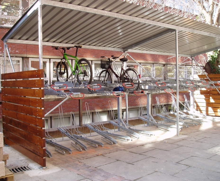 Josta 2-tier cycle rack | Cycle-Works | ESI External Works