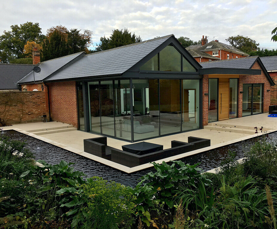 Reflection pools with fountains for private home | Tills Innovations ...