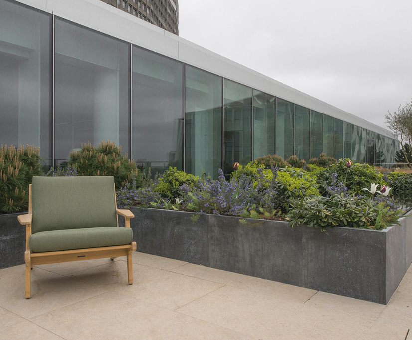 Bespoke zinc planters | IOTA | ESI External Works