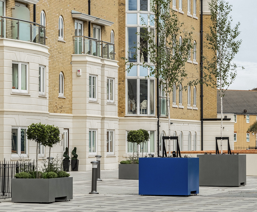 Bespoke steel planters for Hamilton Quay podium deck | IOTA | ESI ...