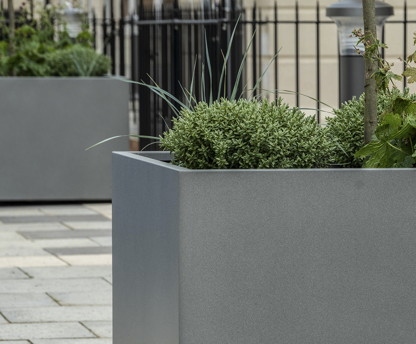 Bespoke steel planters for Hamilton Quay podium deck | IOTA | ESI ...