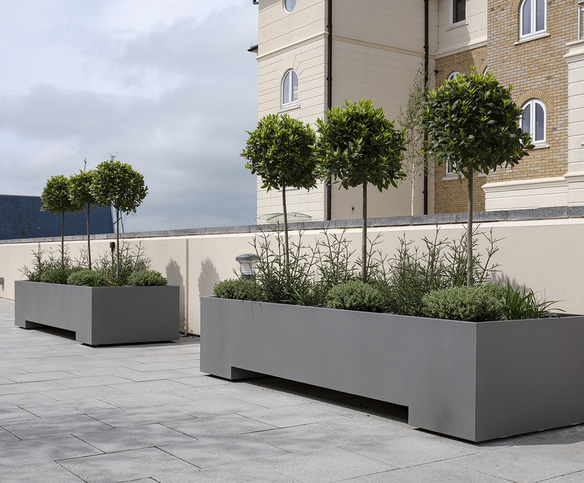 Bespoke steel planters for Hamilton Quay podium deck | IOTA | ESI ...