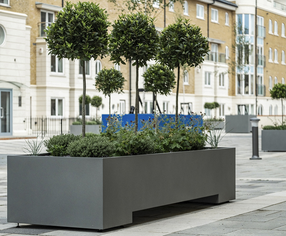 Bespoke steel planters for Hamilton Quay podium deck | IOTA | ESI ...