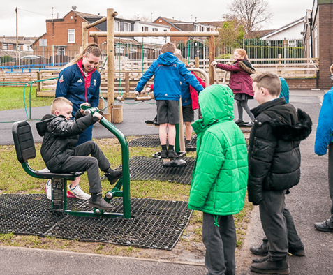 Outdoor gym - Smithy Bridge Primary School | Fresh Air Fitness | ESI ...