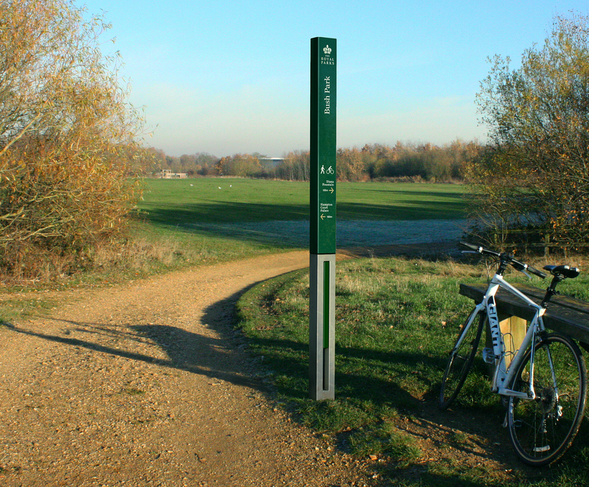 Cycle route markers and digital mapping | fwdesign | ESI External Works