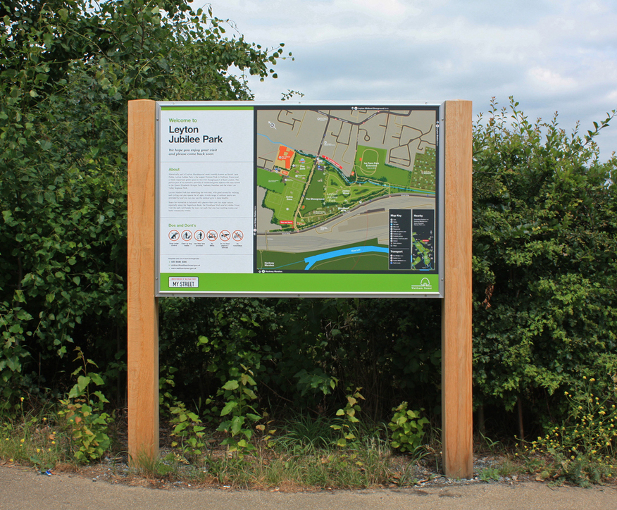 Park signage - tim | fwdesign | ESI External Works