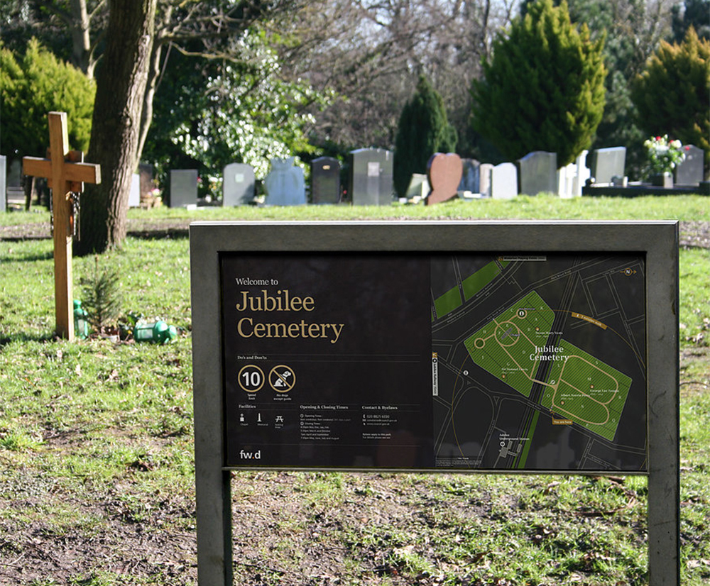 Wayfinding signage - lily | fwdesign | ESI External Works