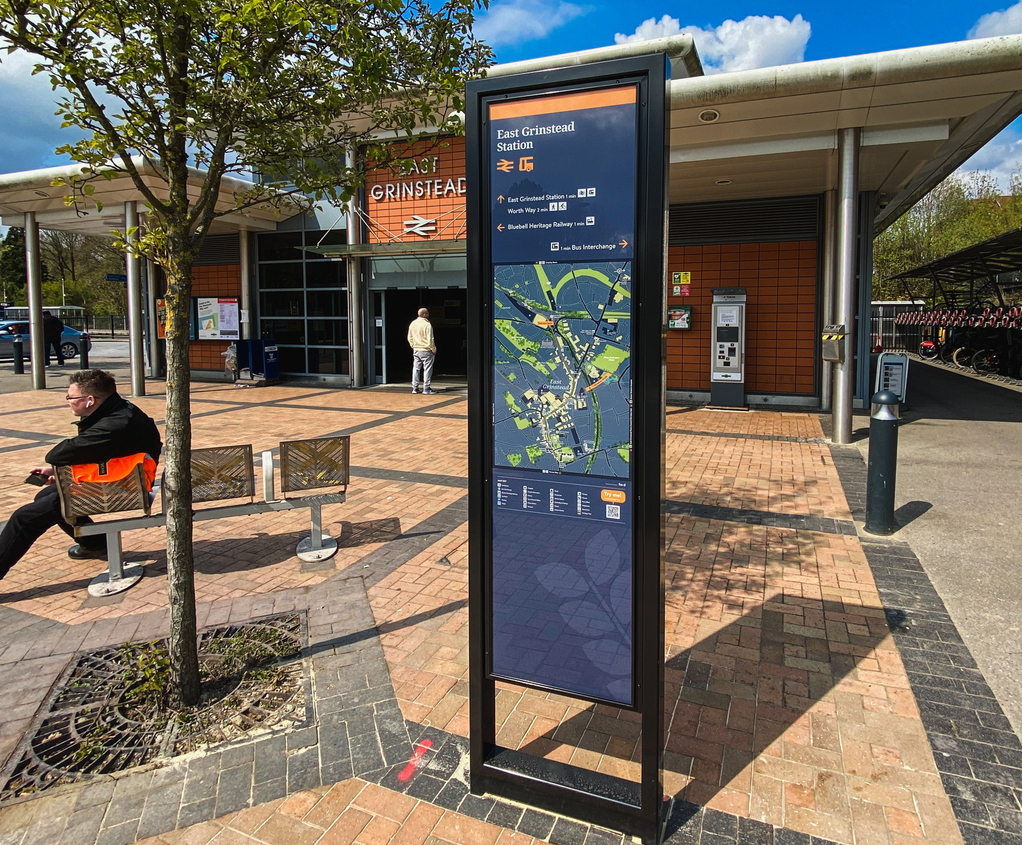 Smart digital wayfinding signage - East Grinstead | fwdesign | ESI ...