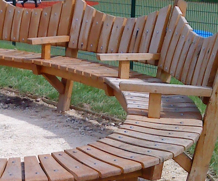 Bespoke timber tree seats | Handspring Design | ESI External Works