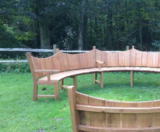 Bespoke timber tree seats | Handspring Design | ESI External Works