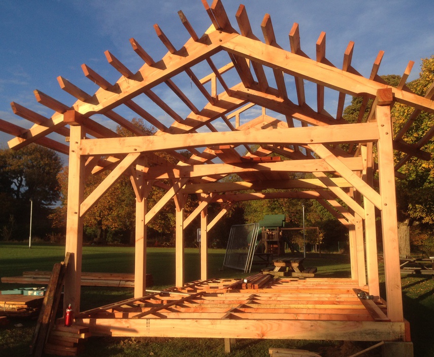 Outdoor classroom with green roof - Dore Primary School | Handspring ...