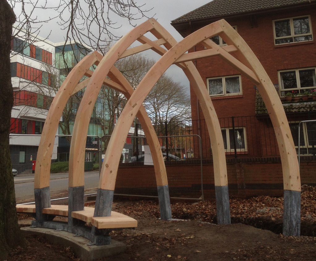 Gothic timber arches - Swanswell Park | Handspring Design | ESI ...