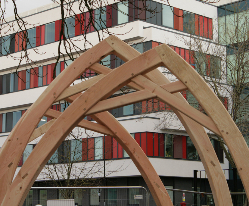 Gothic timber arches - Swanswell Park | Handspring Design | ESI ...