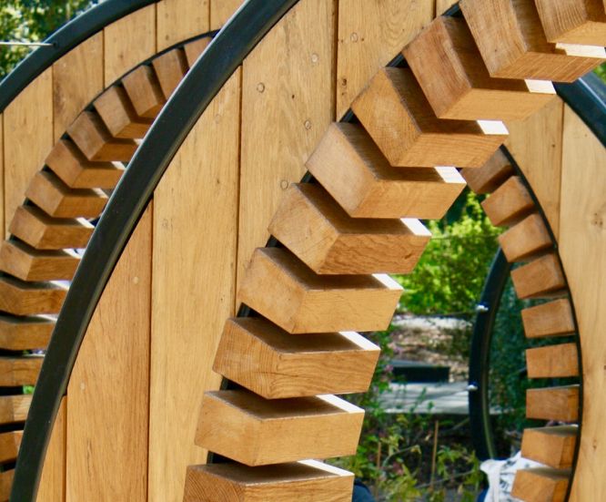 Sculptural hoop structures for Children's Garden, Kew | Handspring ...