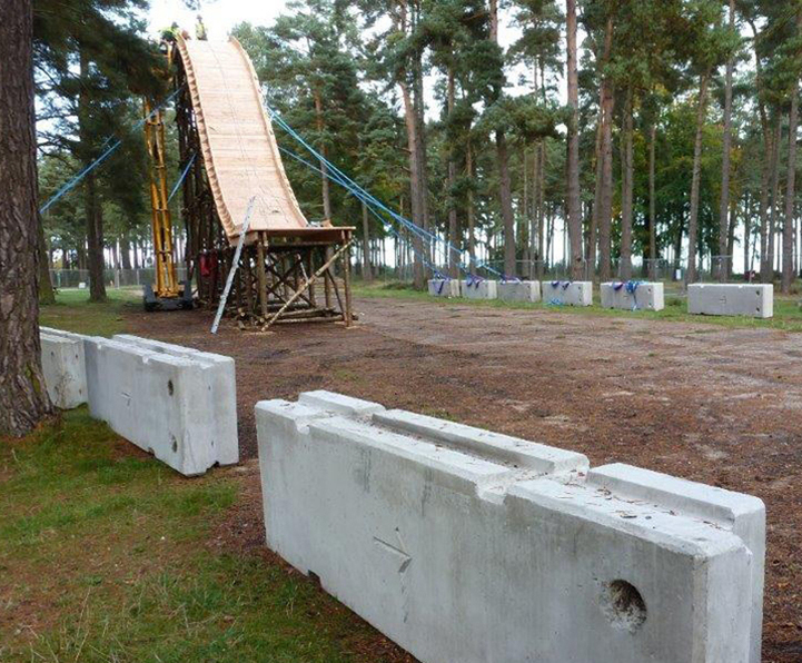 Concrete safety barriers for community art event | Elite Precast ...