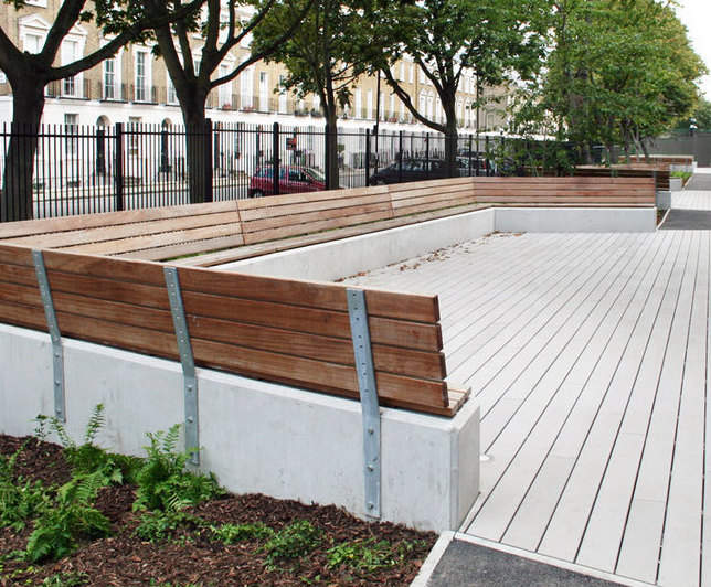 Seating to Link Landscape and Building for High School | Langley Design ...