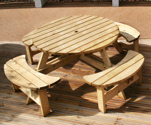 Sheldon All Timber Picnic Table - SPT306 | Langley Design Street Furniture | ESI External Works