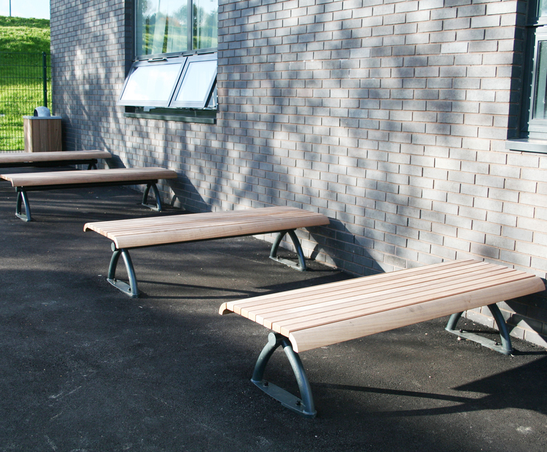 Langley Hardwood Iroko Bench - LBN106 | Langley Design Street Furniture ...