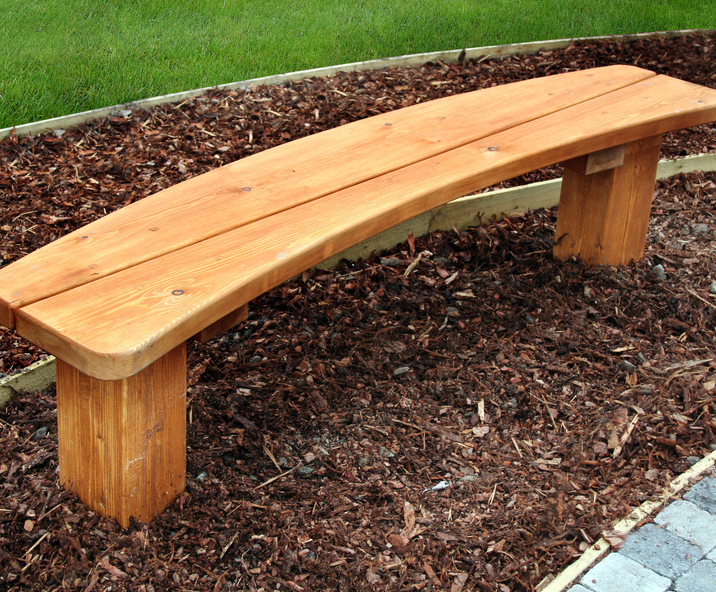 Sheldon All Timber Curved Bench - SBN322 | Langley Design Street ...