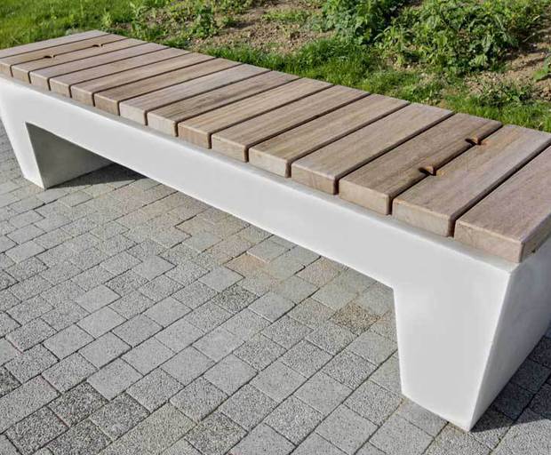 Pewsham Solid Pre Cast Concrete Bench - PBN405 | Langley Design Street ...