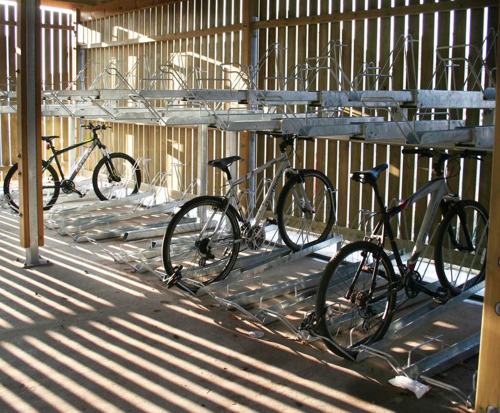 Combined cycle shelter and bin store for student campus | Langley ...