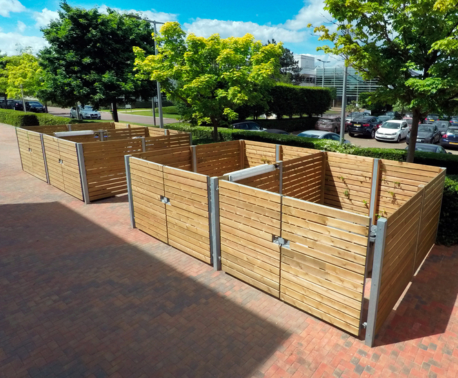 Sheldon timber bin store unit - SBS306 | Langley Design Street ...
