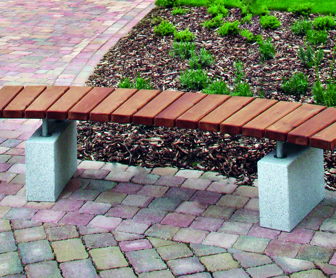 Sheldon Curved Plinth Mounted Bench - SBN305 | Langley Design Street ...