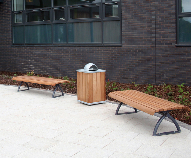 Langley Hardwood Iroko Bench - LBN106 | Langley Design Street Furniture ...