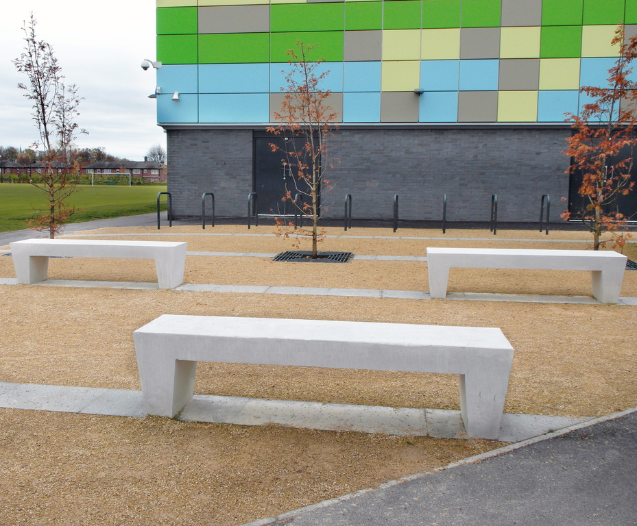 Pewsham Solid Pre Cast Concrete Bench - PBN405 | Langley Design Street ...