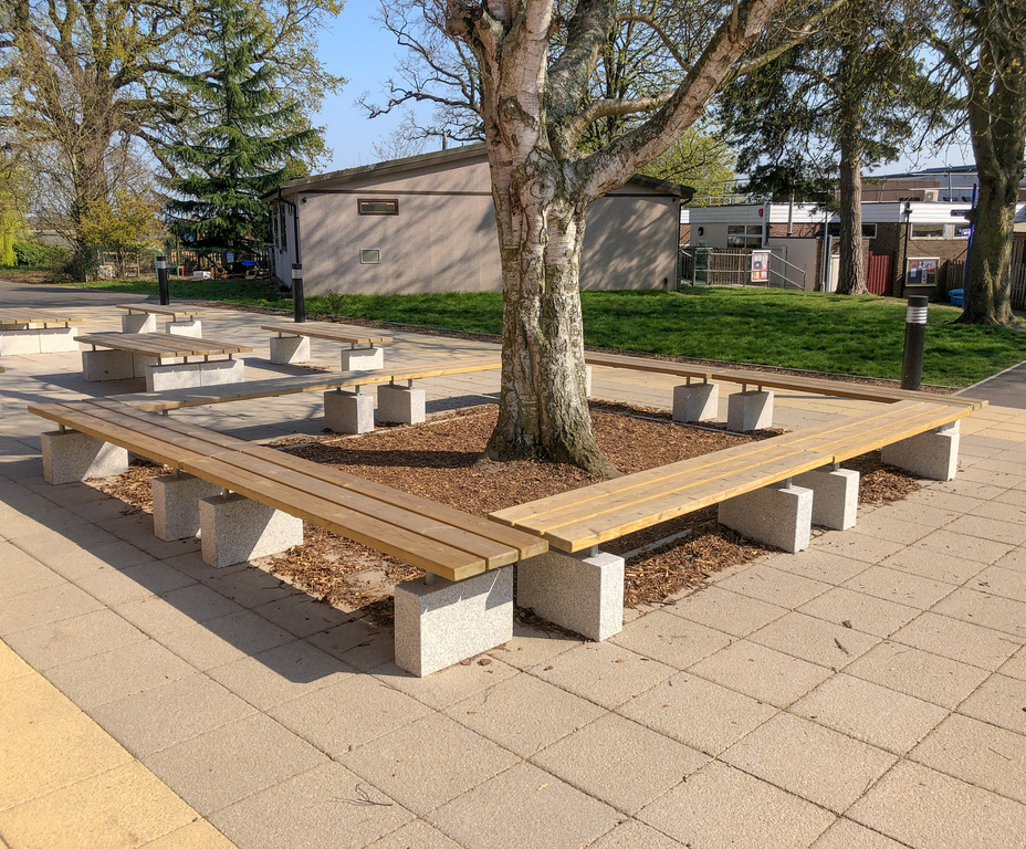 Sheldon Plinth Mounted Bench - SBN304 | Langley Design Street Furniture ...