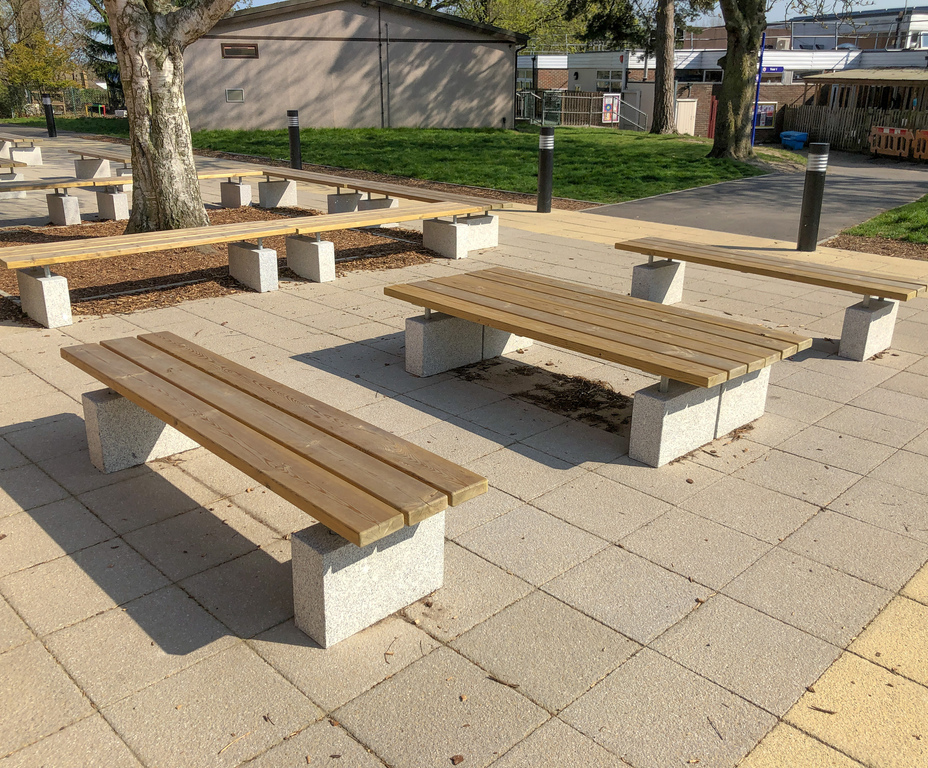 Sheldon Plinth Mounted Bench - SBN304 | Langley Design Street Furniture ...