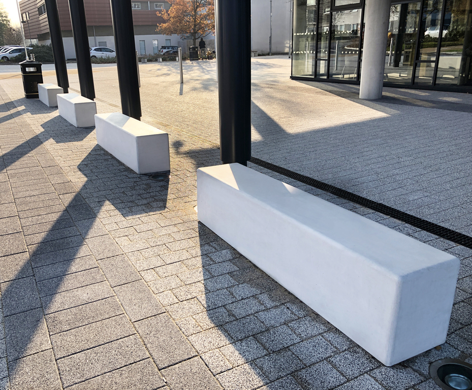 Pewsham Solid Pre-Cast Concrete Bench - PBN408 | Langley Design Street ...