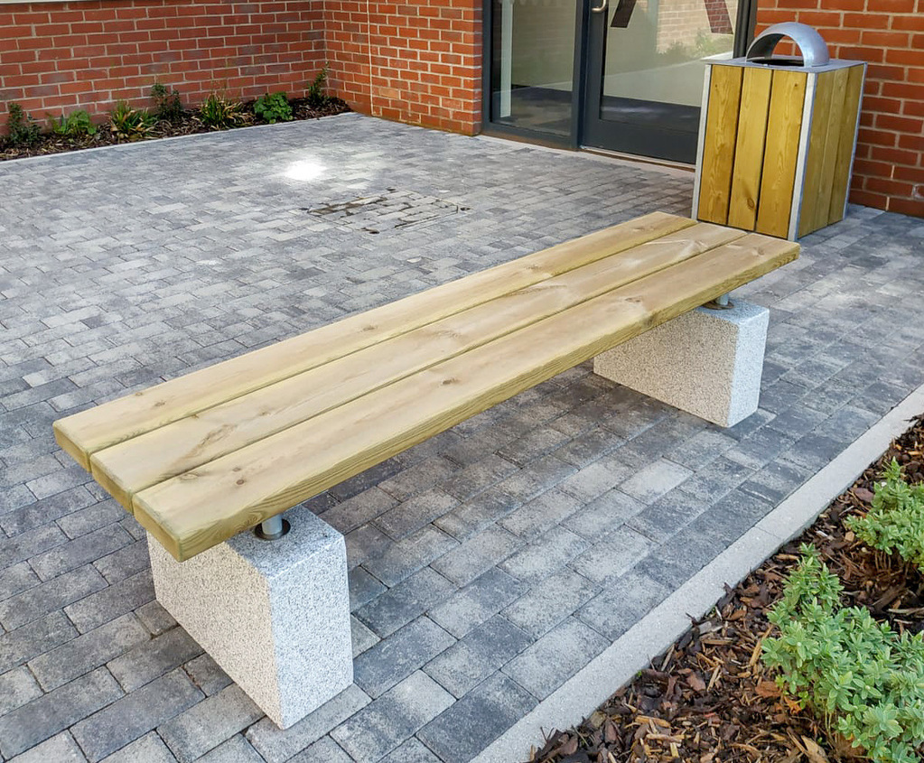 Sheldon Plinth Mounted Bench - SBN304 | Langley Design Street Furniture ...