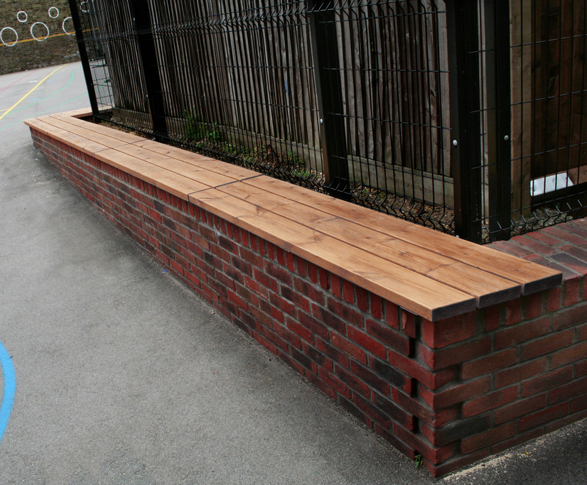 Sheldon Wall Mounted Timber Topped Bench - SBN308 | Langley Design ...