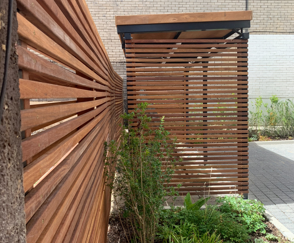 Bespoke cycle and bin store facility with sedum roofs | Langley Design ...