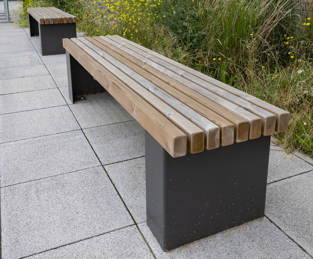 Langley Bench with Steel Plinth Type Legs - LBN107 | Langley Design ...