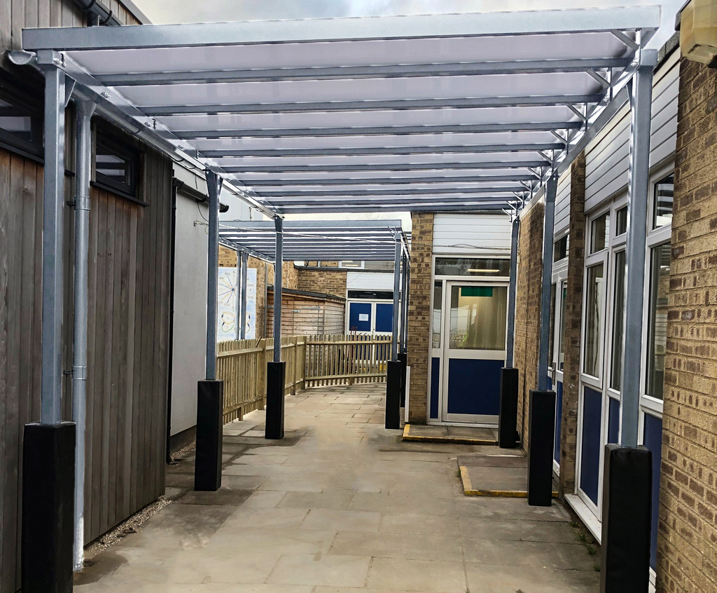 Malford curved steel canopy - MCP210 | Langley Design Street Furniture ...