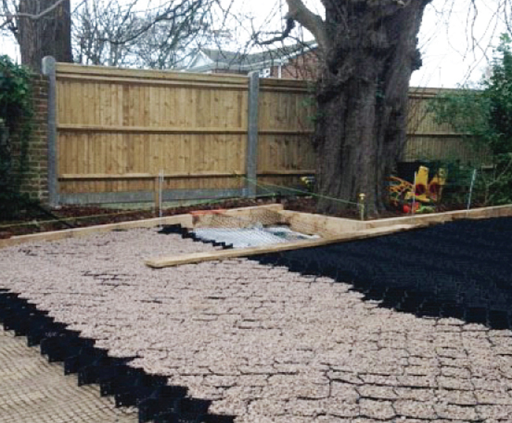 Tree root protection for driveway construction project | CORE Landscape ...