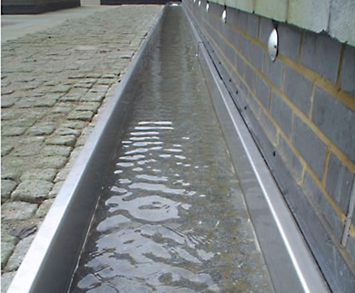 Water rills in a residential development, Greenwich | Fountains ...