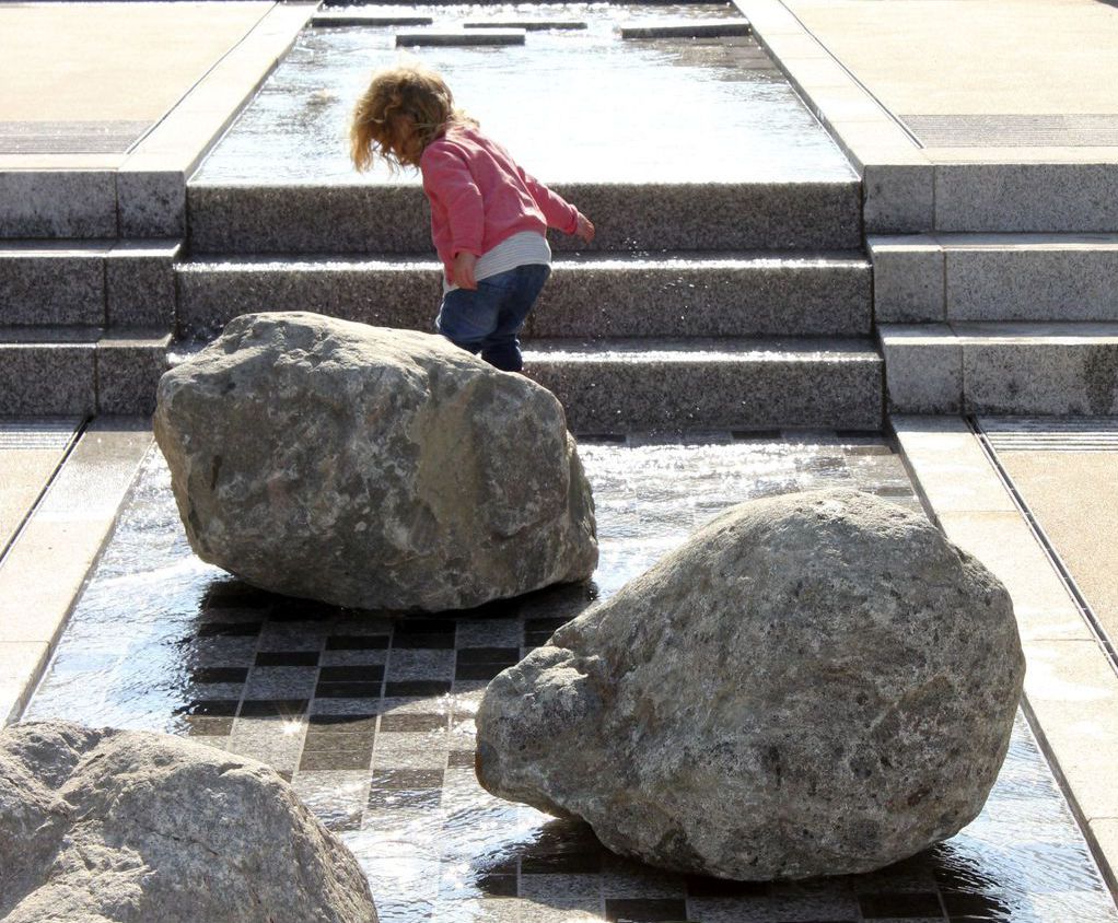 Cascading rill water feature - Woolwich | Fountains & Features Ltd ...