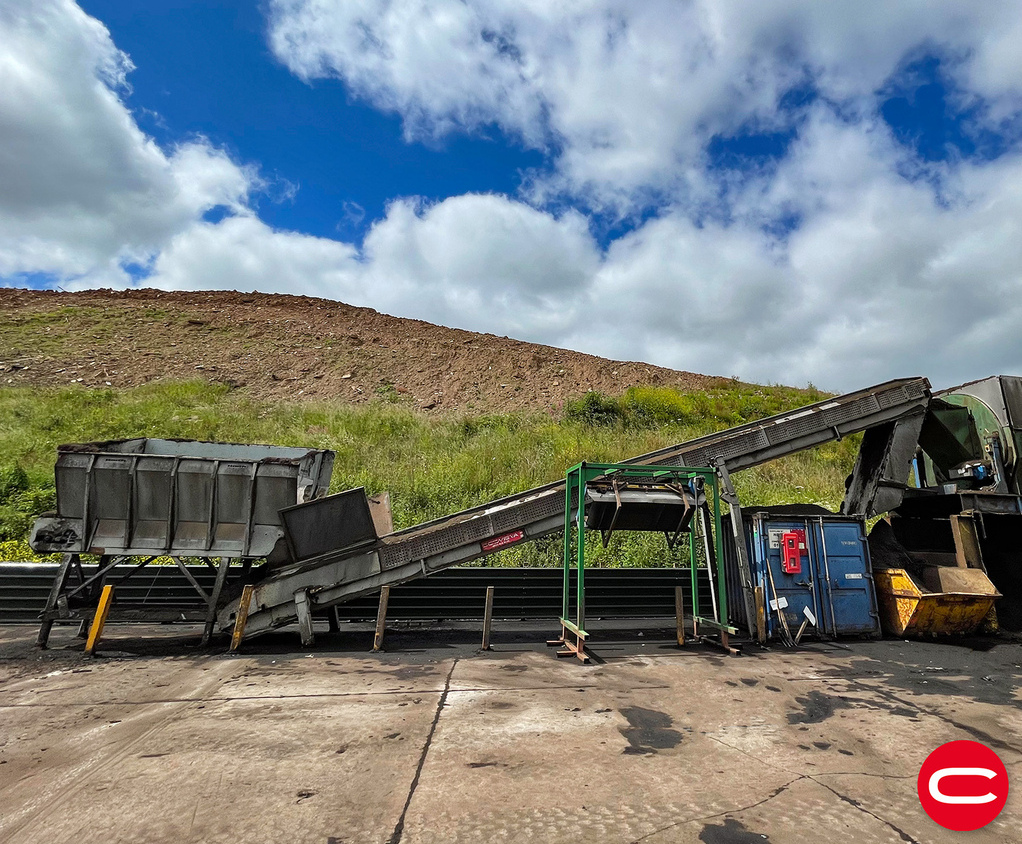 Compost conveyor and hopper system for recycling centre | Coveya | ESI ...