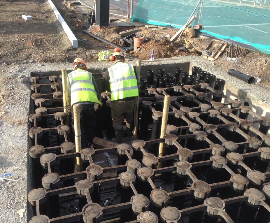 Deeproot Silva Cells tree pit installation, retail park | East Midlands ...