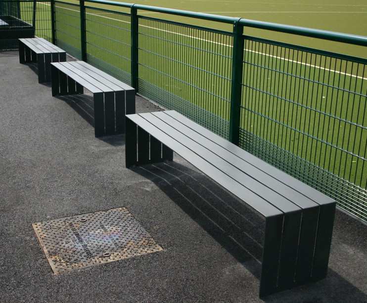 BLOC contemporary steel bench | Factory Furniture | ESI External Works