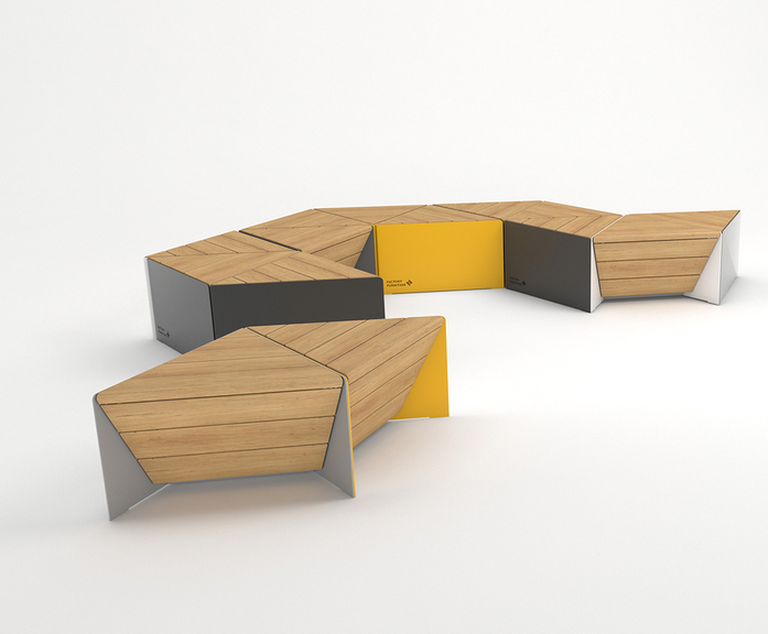 Sonobe outdoor seating modules | Factory Furniture | ESI External Works